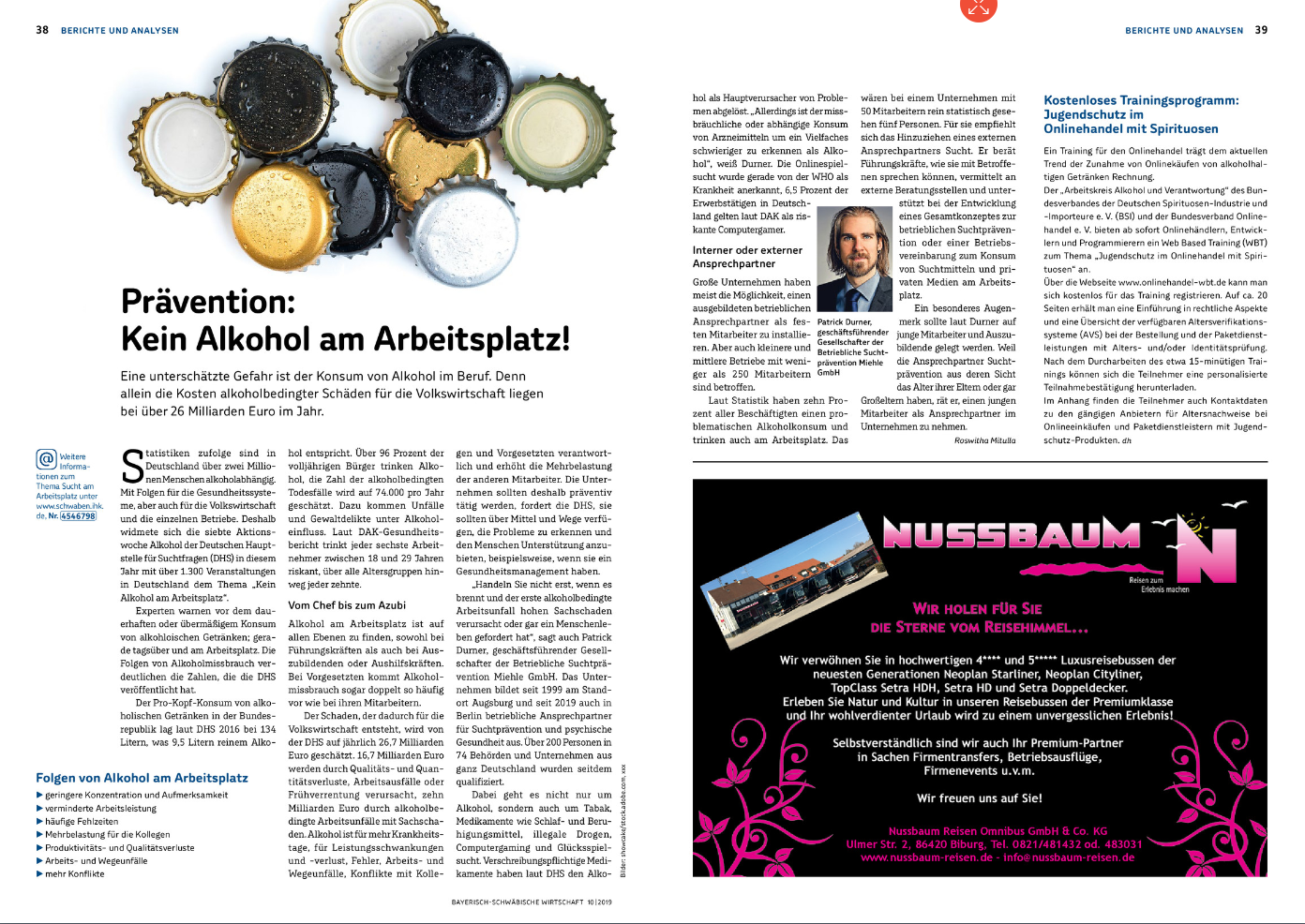 News – Betriebliche Suchtprävention Miehle GmbH